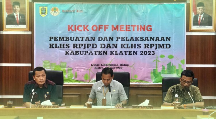 KICK OFF MEETING PENYUSUNAN KLHS RPJPD DAN RPJMD - DLH Kab.Klaten